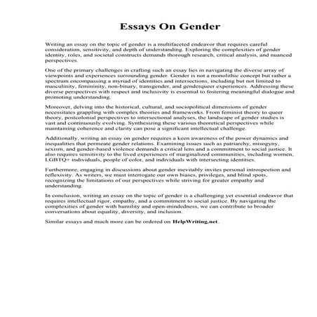 Essays On Gender.pdf