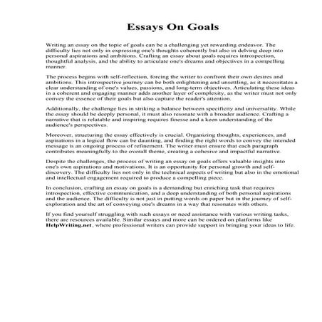 Essays On Goals.pdf