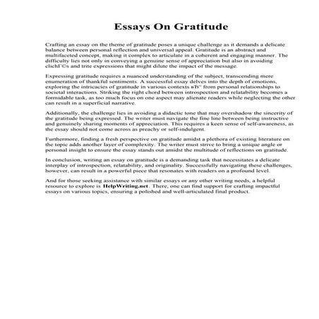 Essays On Gratitude.pdf