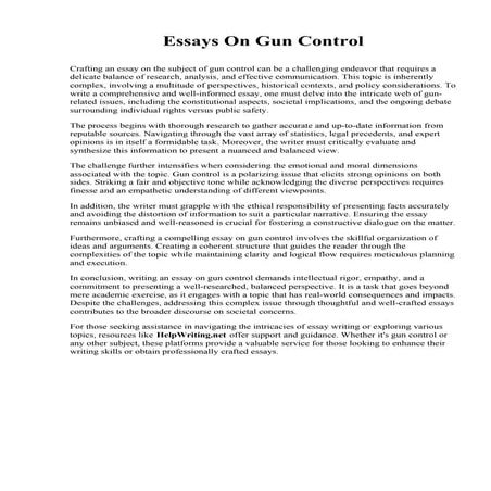 Essays On Gun Control.pdf