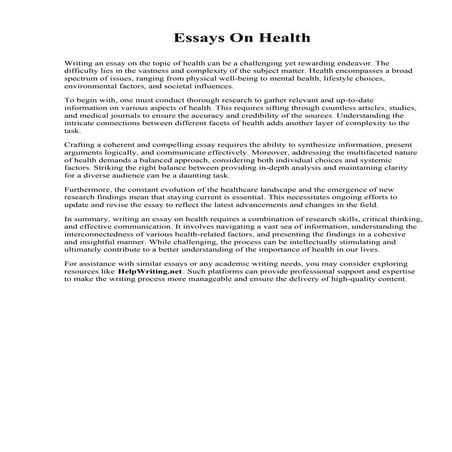 Essays On Health.pdf