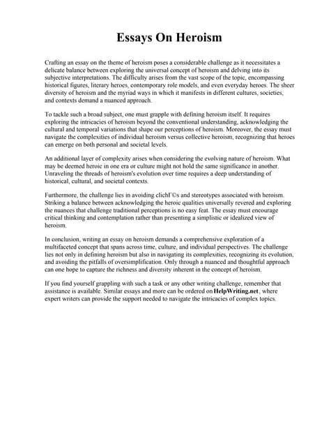 Definition Of Heroism Essay.pdf