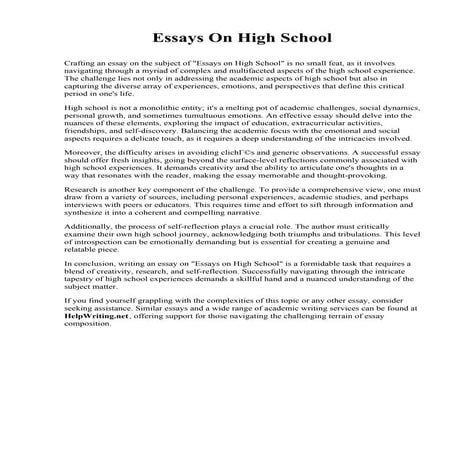 High School Entrance Essay Examples.pdf