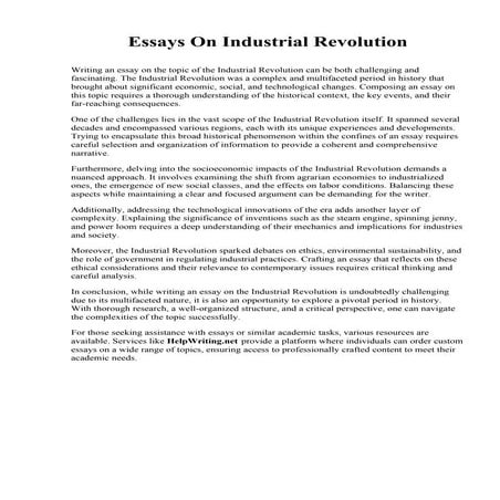 Essays On Industrial Revolution.pdf