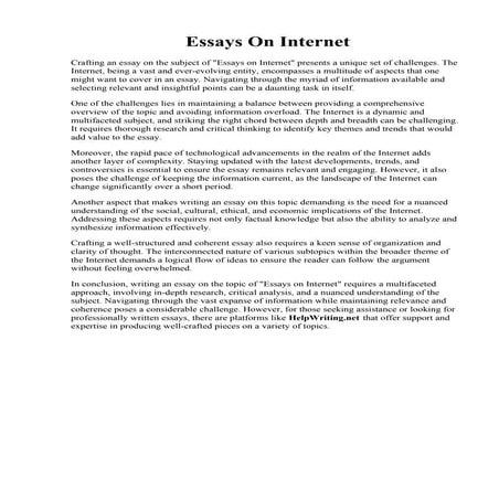 Essays On Internet.pdf