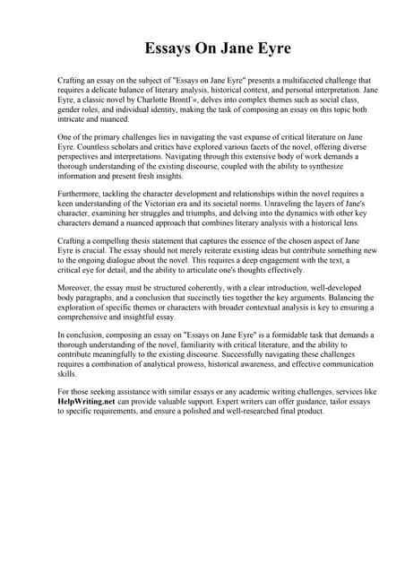 Jane Eyre Essay Questions Pdf