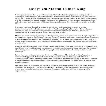 Martin Luther King I Have A Dream Speech Analysis Essay.pdf