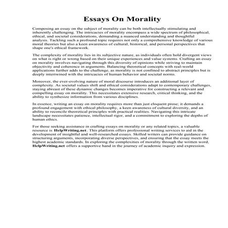 Essays On Morality.pdf