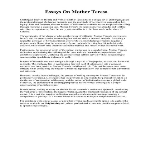 Essays On Mother Teresa.pdf