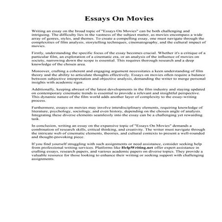 Movie Essays.pdf
