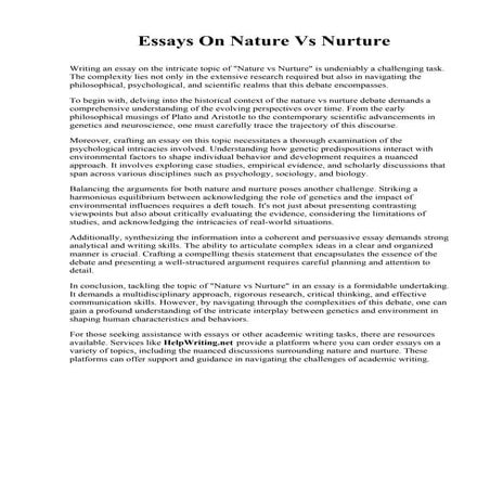 Essays On Nature Vs Nurture.pdf