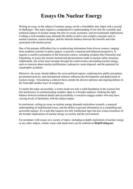 Essay Nuclear Energy.pdf Essay Nuclear Energy.pdf
