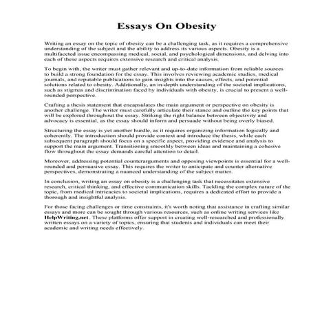Essays On Obesity.pdf