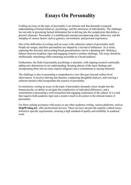 Essay About Personality.pdf