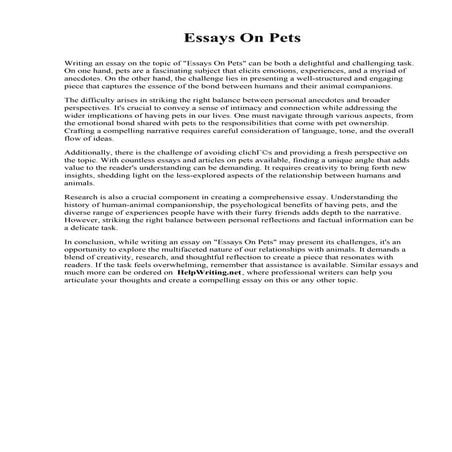 Essays On Pets.pdf