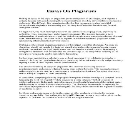Essays On Plagiarism.pdf