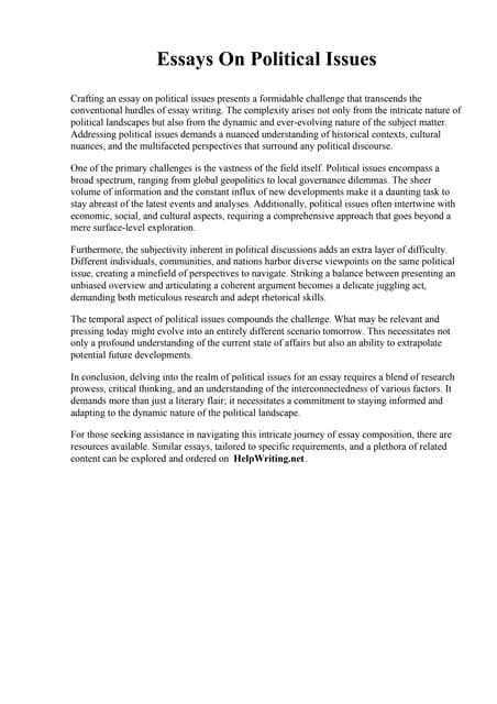 Essay National Unity | PDF