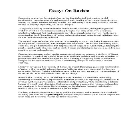 Essays On Racism.pdf