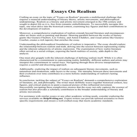 Essays On Realism.pdf