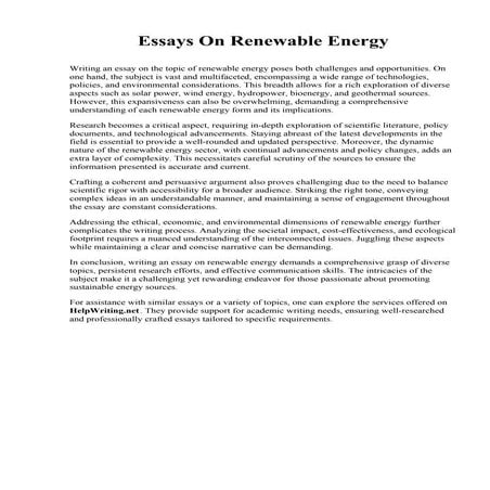 Essays On Renewable Energy.pdf