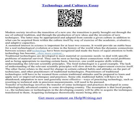 Essays On Science And Technology | PDF