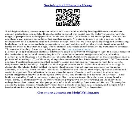 Essays On Sociology | PDF