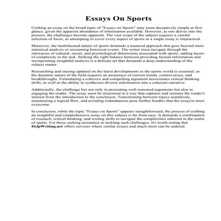 Essays On Sports.pdf