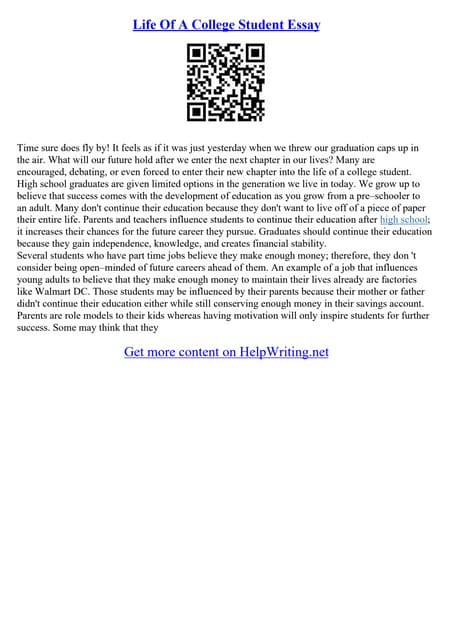 Successful Life Essay | PDF