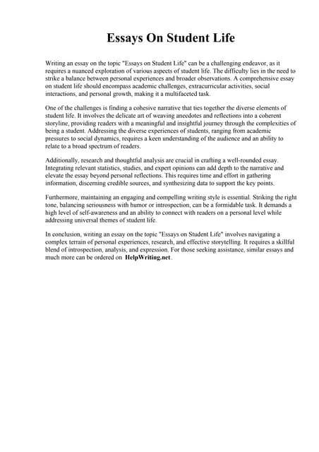 Essay On Life Of A Student.pdf