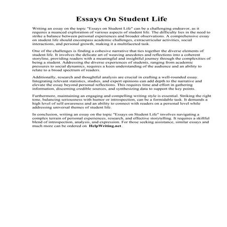 Essays On Student Life.pdf