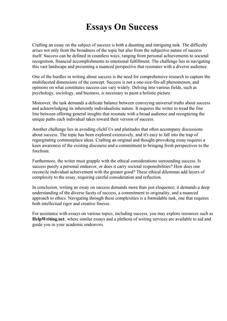 What Is Success Essay.pdf