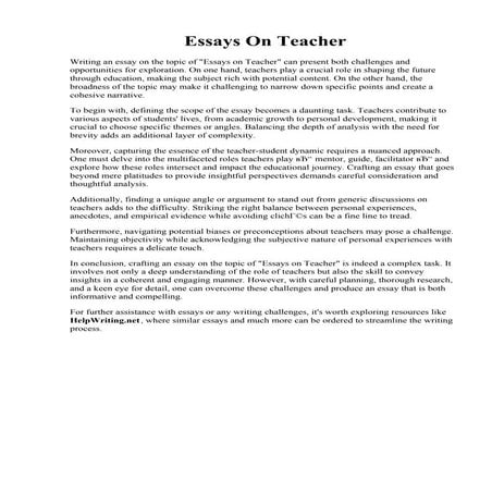 Essays On Teacher.pdf
