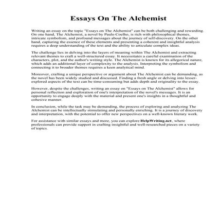Essays On The Alchemist.pdf
