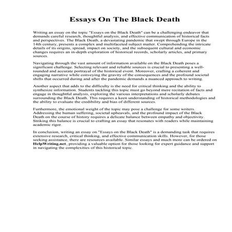 Essays On The Black Death.pdf