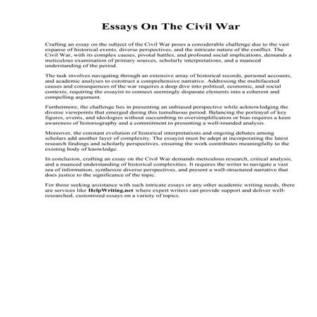 Essays On The Civil War.pdf
