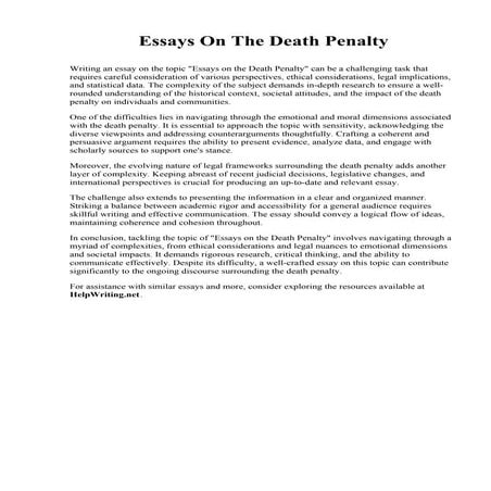 Essays On Death Penalty.pdf