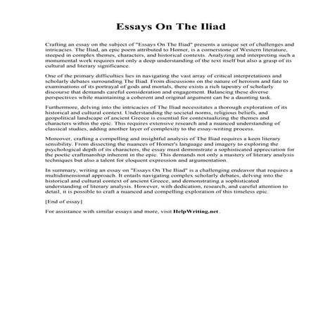 Essays On The Iliad.pdf