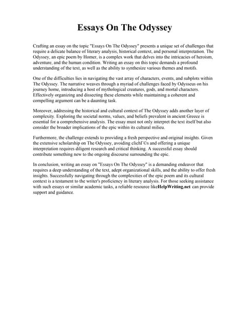 The Iliad Essay. First Coast Technical College | PDF