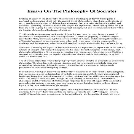 Essays On The Philosophy Of Socrates.pdf