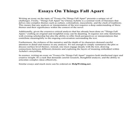 Essay On Things Fall Apart.pdf