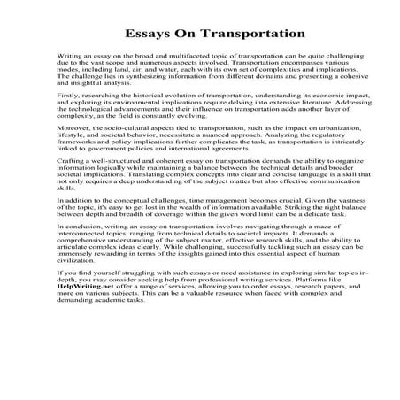 Essays On Transportation.pdf
