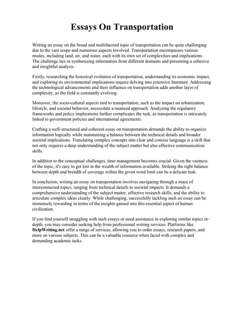 Essay On Traffic Jam.pdf