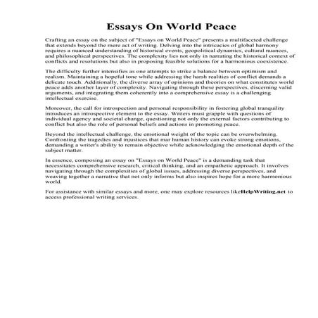 Essays On World Peace.pdf