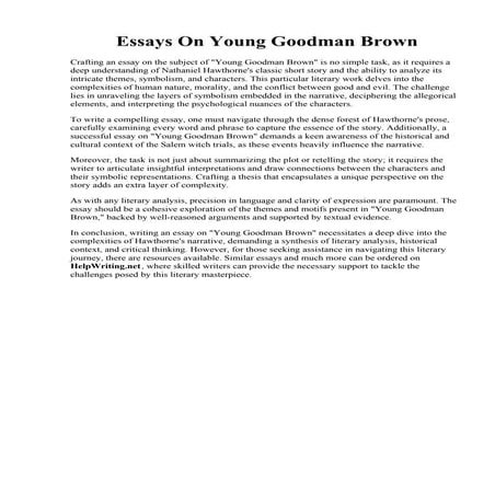 Literary Analysis Essay Example Short Story | PDF