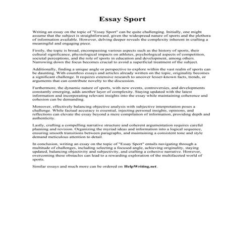Essay Sport.pdf