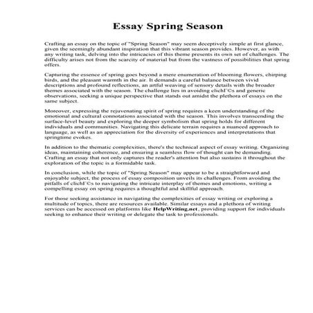 Essay Spring Season.pdf