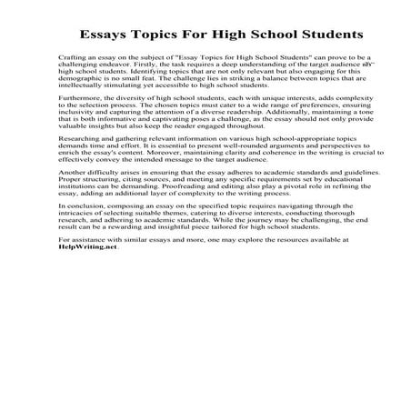 Essays Topics For High School Students.pdf