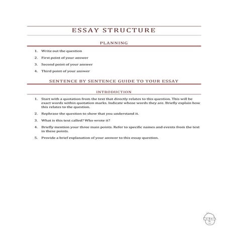 Essay Structure | PDF