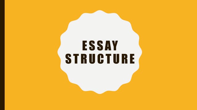 Essay writing for beginners | PPTX