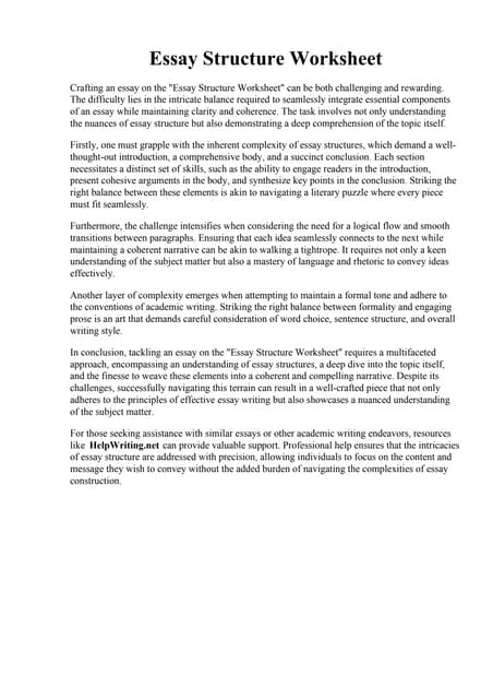 Essay Form Example | PDF